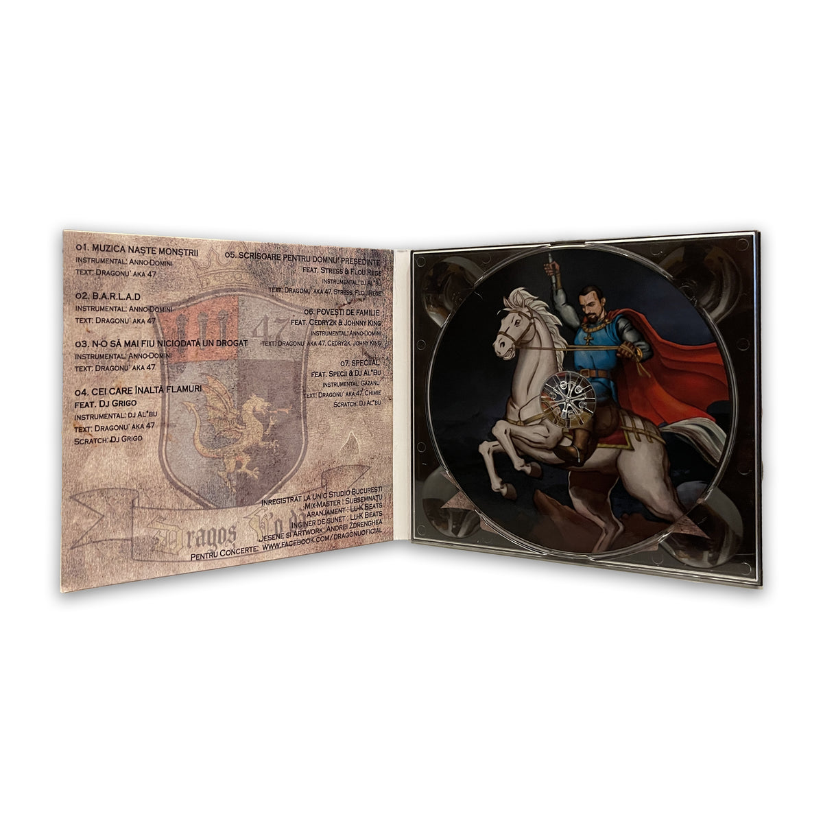 Pachet Stickere + Album Dragonu AKA 47 - Dragoș V’o Dă (CD GRATUIT ...